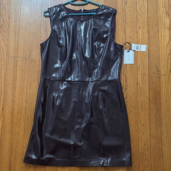 1. State | Dresses | State Shiny Maroon Mini Dress | Poshmark